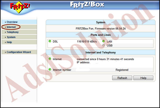 AVM Fritz!Box 7390 Manuale Configurazione ADSL
