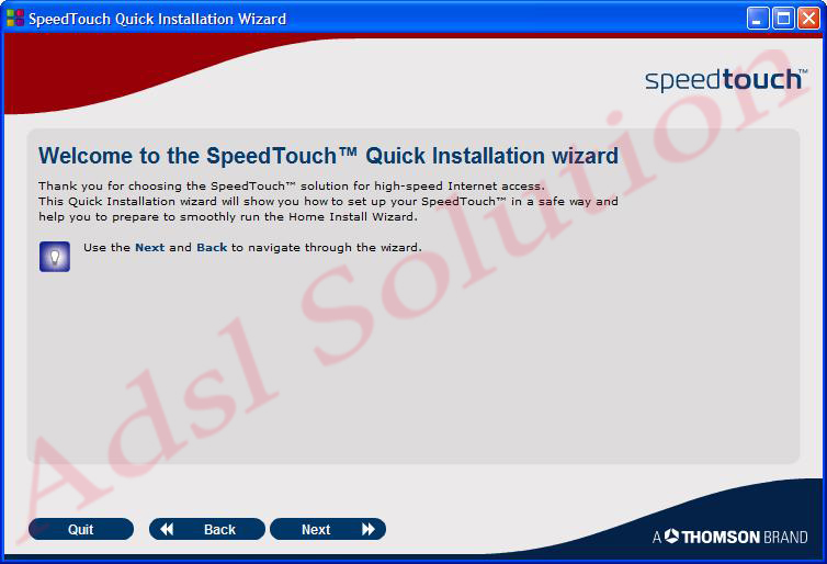 SpeedTouch 585(v6) Configurazione Adsl da CD